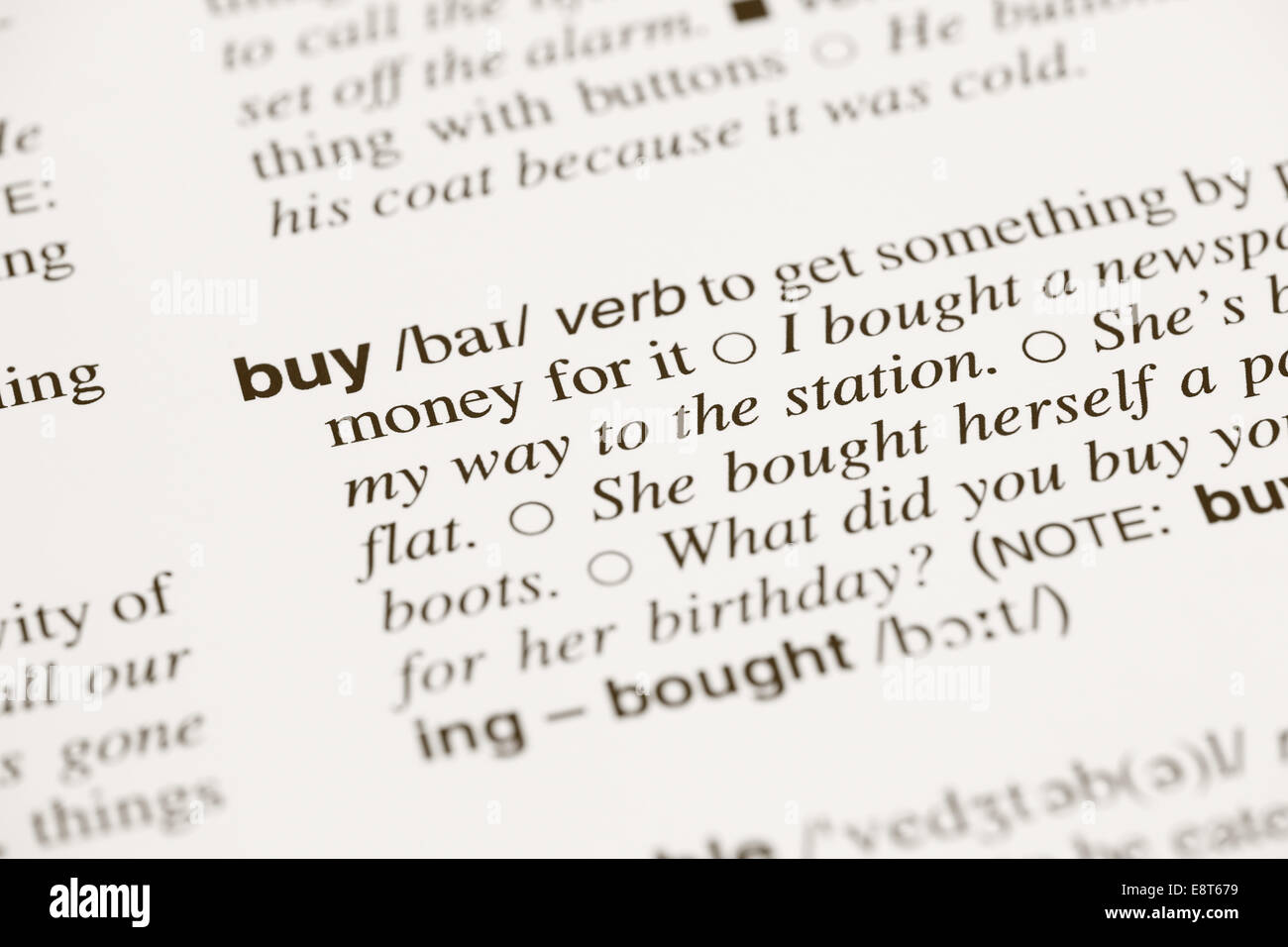 Die Definition Stockfotos und -bilder Kaufen - Alamy