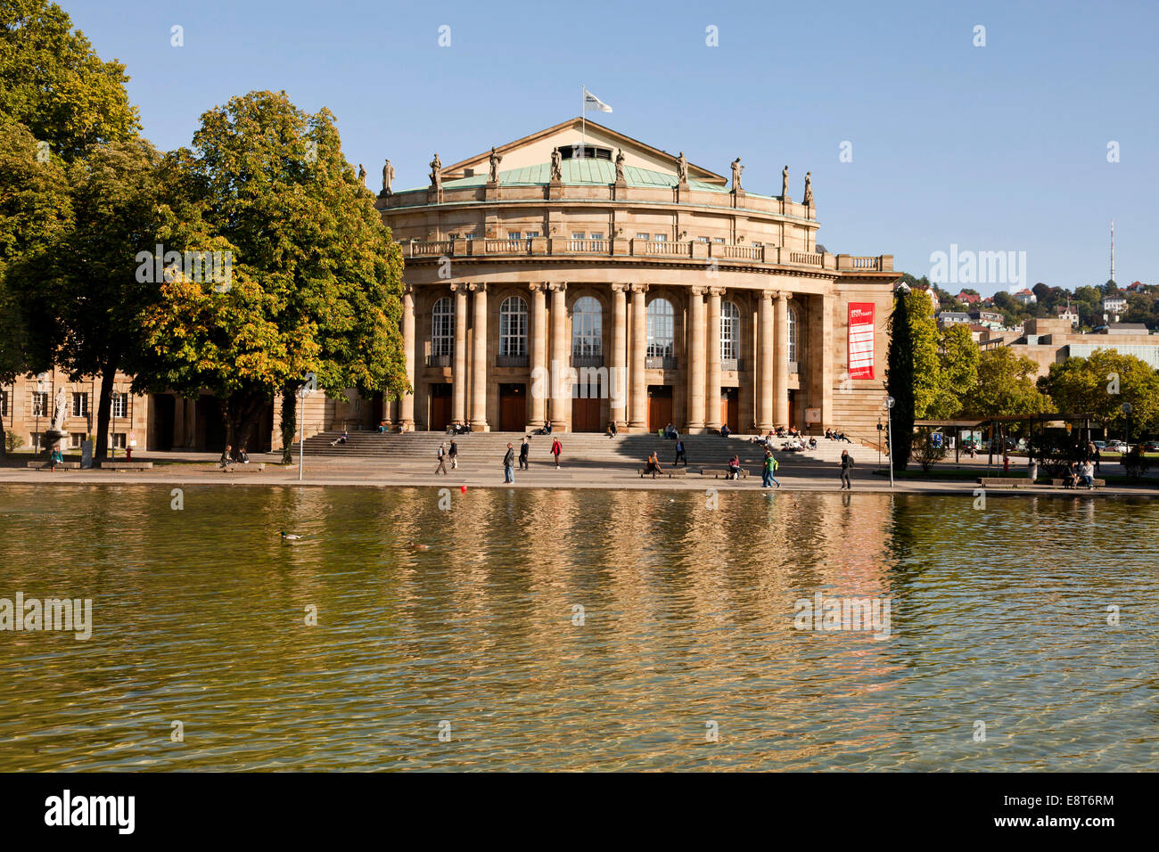 Staatstheater Opernhaus, Staatstheater, Stuttgart, im Schlossgarten ...