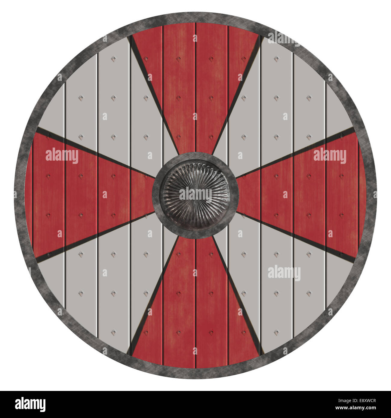 Ein Beispiel für eine alte Wikinger-Schild Stockfotografie - Alamy