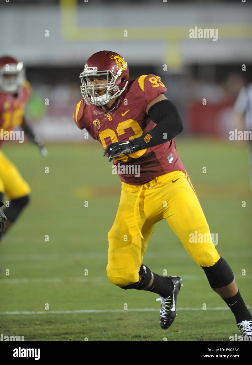 30. August 2014, Los Angeles, CA... USC Trojans defensive end (93) Greg ...