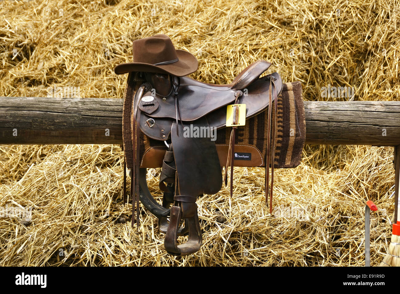Western saddle Stockfotos und -bilder Kaufen - Alamy