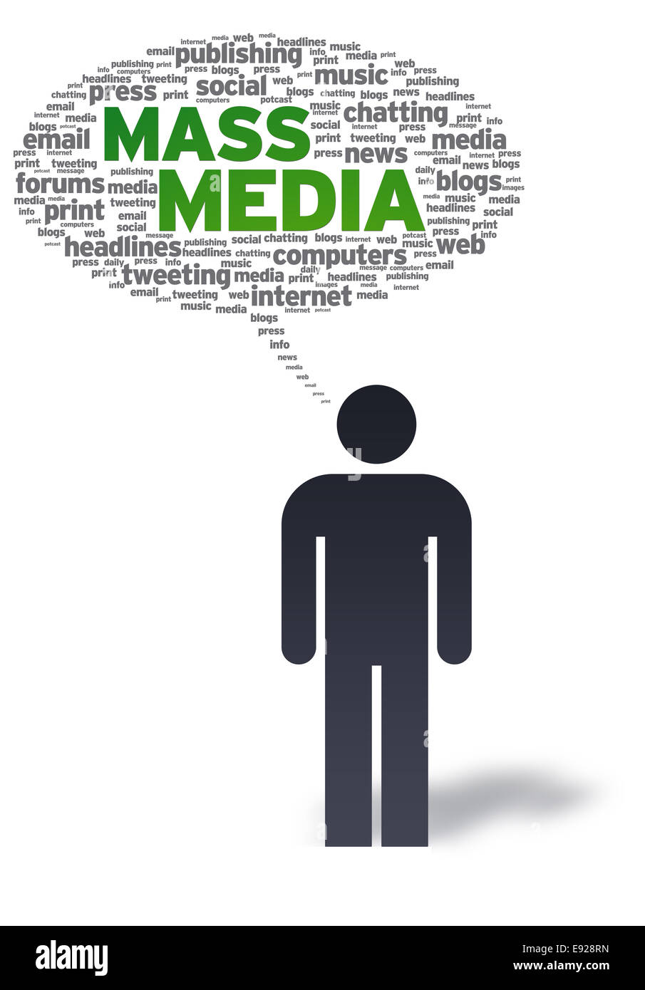 Mass media cartoon -Fotos und -Bildmaterial in hoher Auflösung – Alamy