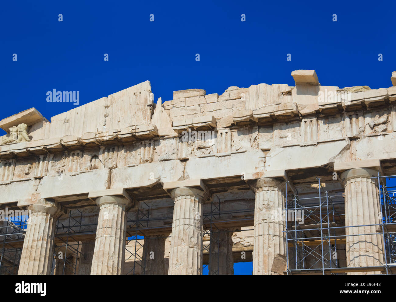 Parthenon-Tempel in der Akropolis in Athen, Griechenland ...