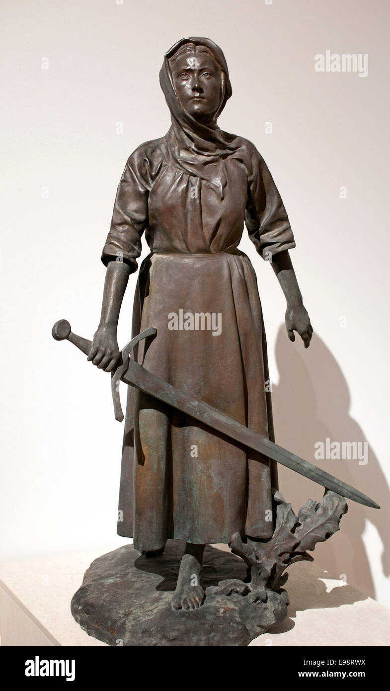 Statue Johanna von Orléans (Jeanne d ' Arc) 1907 Jules Antoine Carl ...