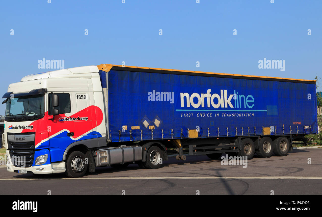 Norfolk Line, Norfolkline Transport LKW Fahrzeug Firmenfahrzeuge ...