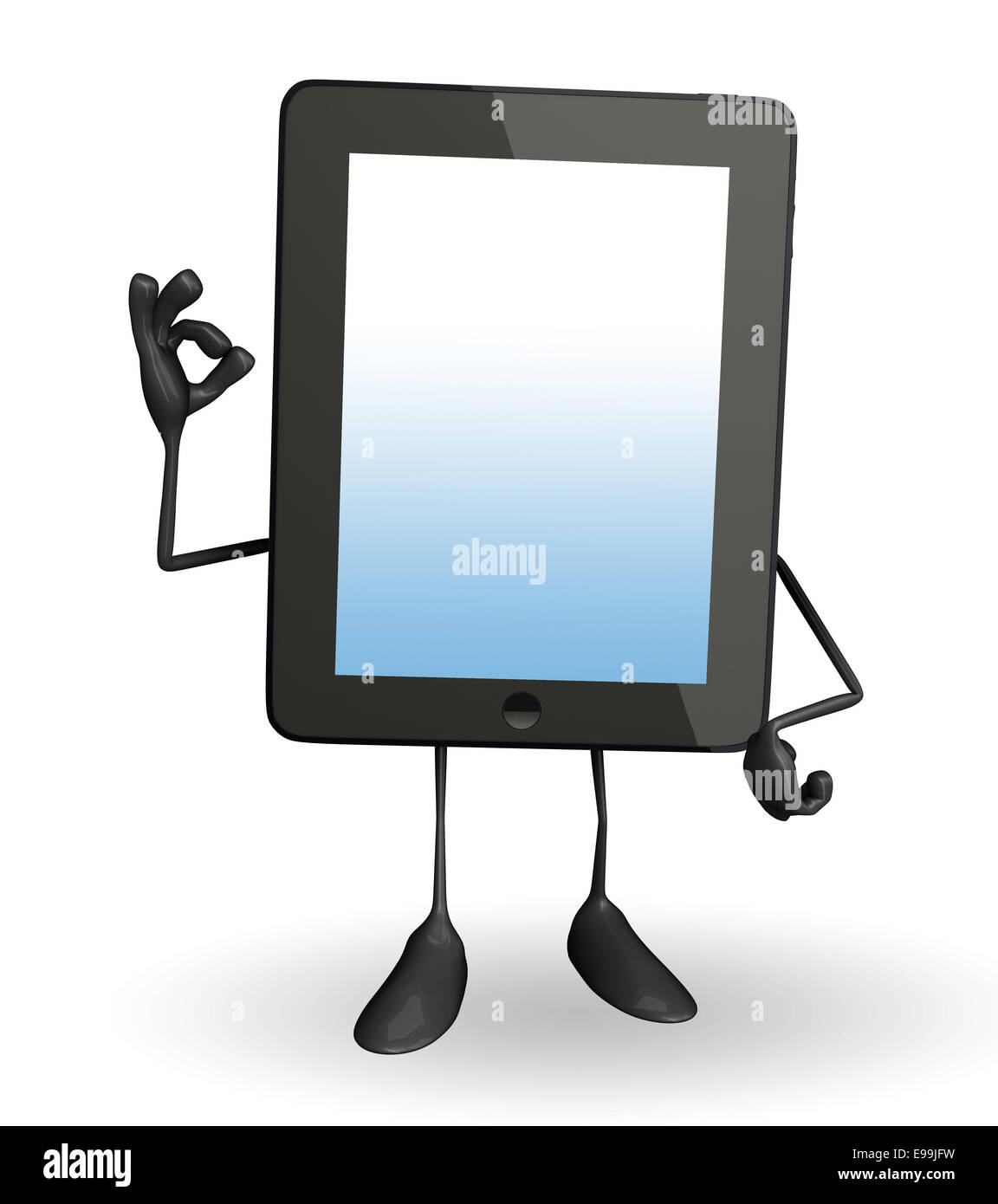 Cartoon-Figur des Tabs mit besten Zeichen Stockfotografie - Alamy