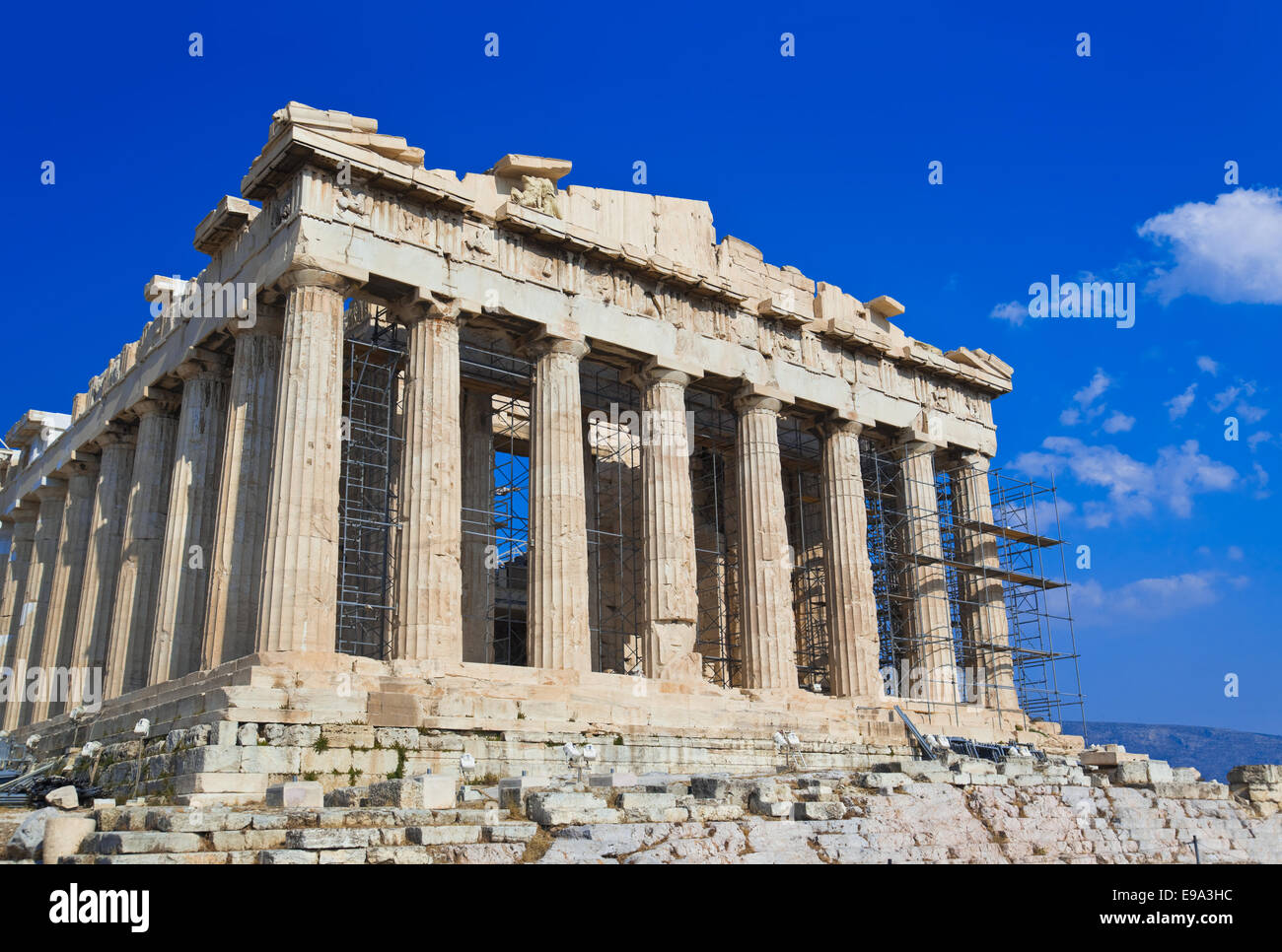 Parthenon-Tempel in der Akropolis in Athen, Griechenland ...