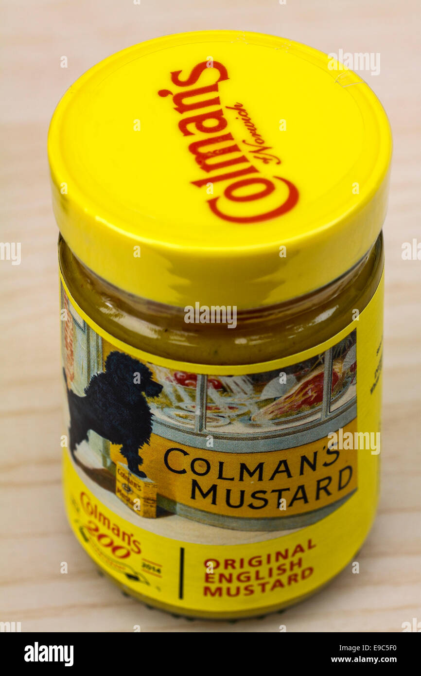 Glas colmans senf -Fotos und -Bildmaterial in hoher Auflösung – Alamy
