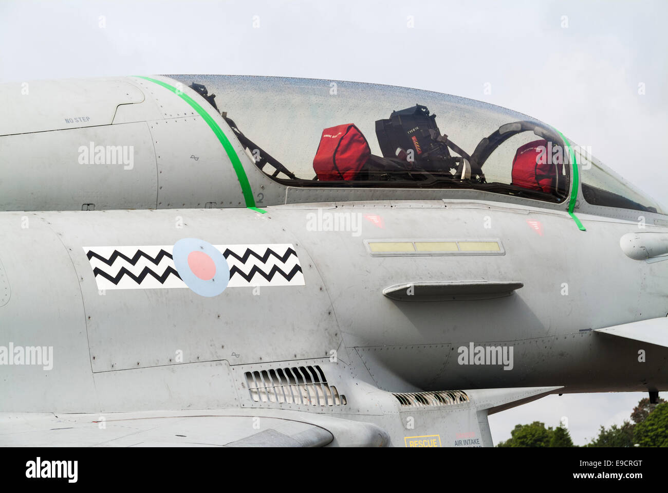 Seitenansicht des zweisitziges Cockpit eines 17 Staffel Eurofighter ...