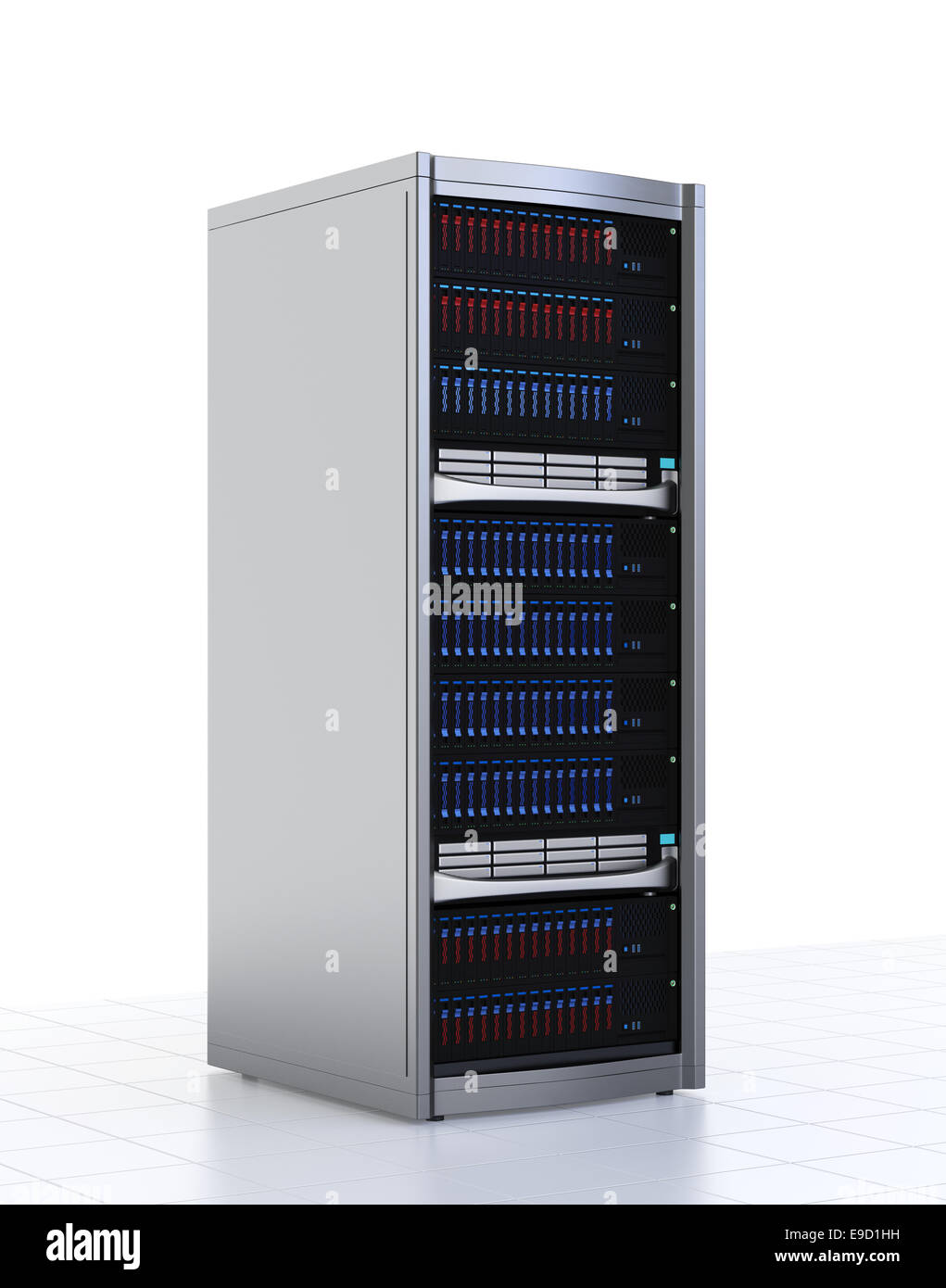 Einzelnen Blade-Server isoliert auf weißem Hintergrund Stockfotografie ...