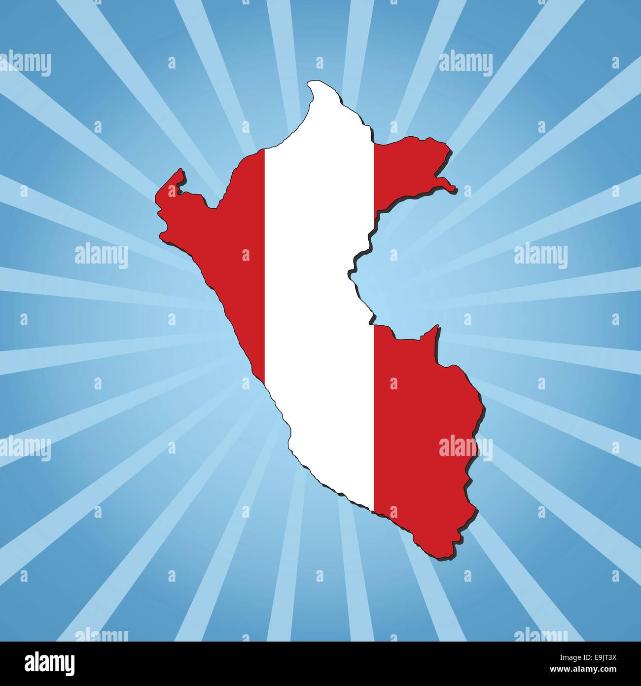 Perú map Stock-Vektorgrafiken kaufen - Alamy