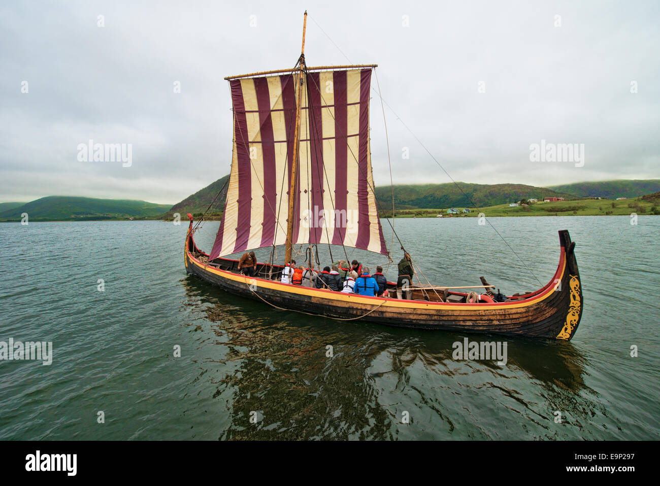 Viking Sail Boat Stockfotos und -bilder Kaufen - Alamy
