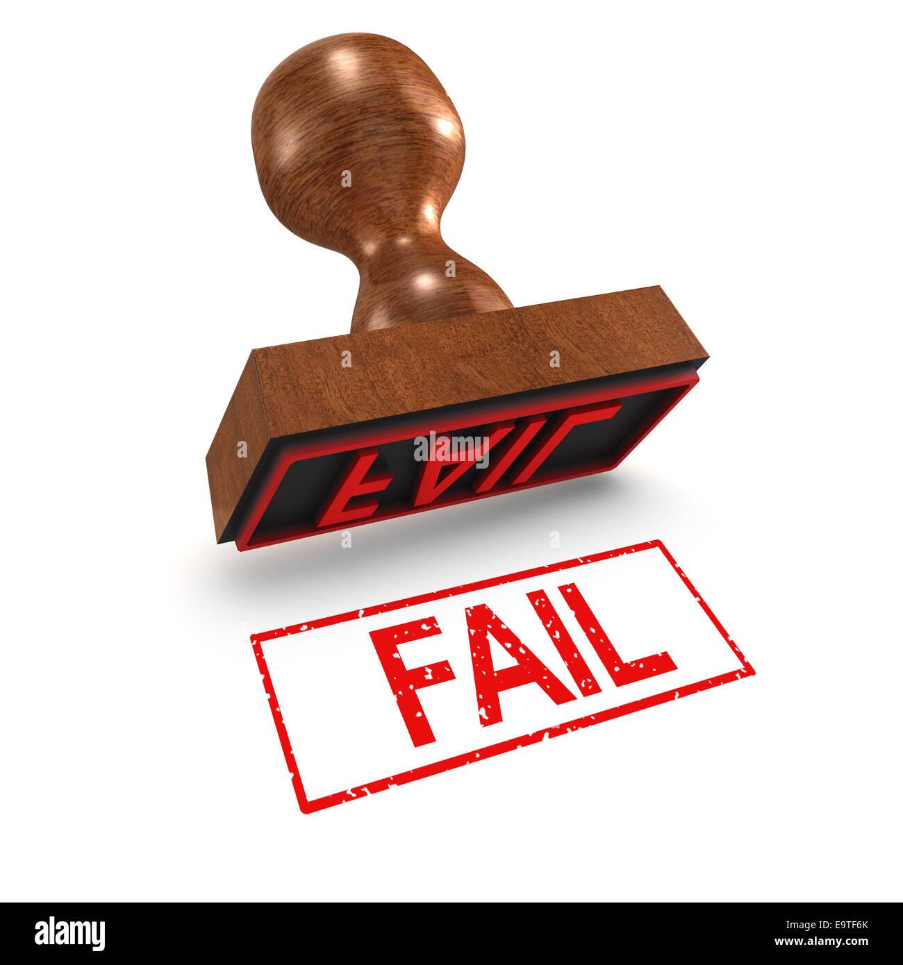 Fail stamp Ausgeschnittene Stockfotos und -bilder - Alamy