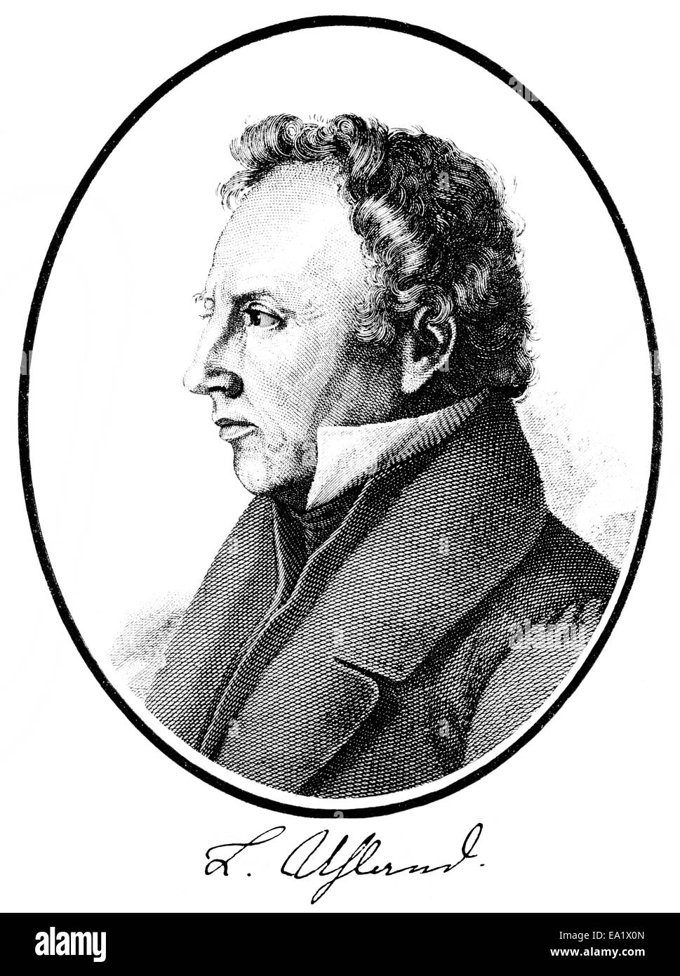 Johann ludwig uhland war ein deutscher dichter -Fotos und -Bildmaterial ...