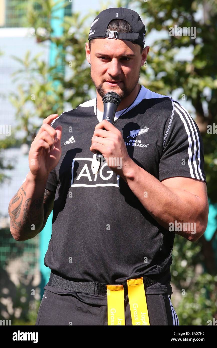 Tokio, Japan. 7. November 2014. Elliot Dixon (Maori All Blacks) Rugby ...