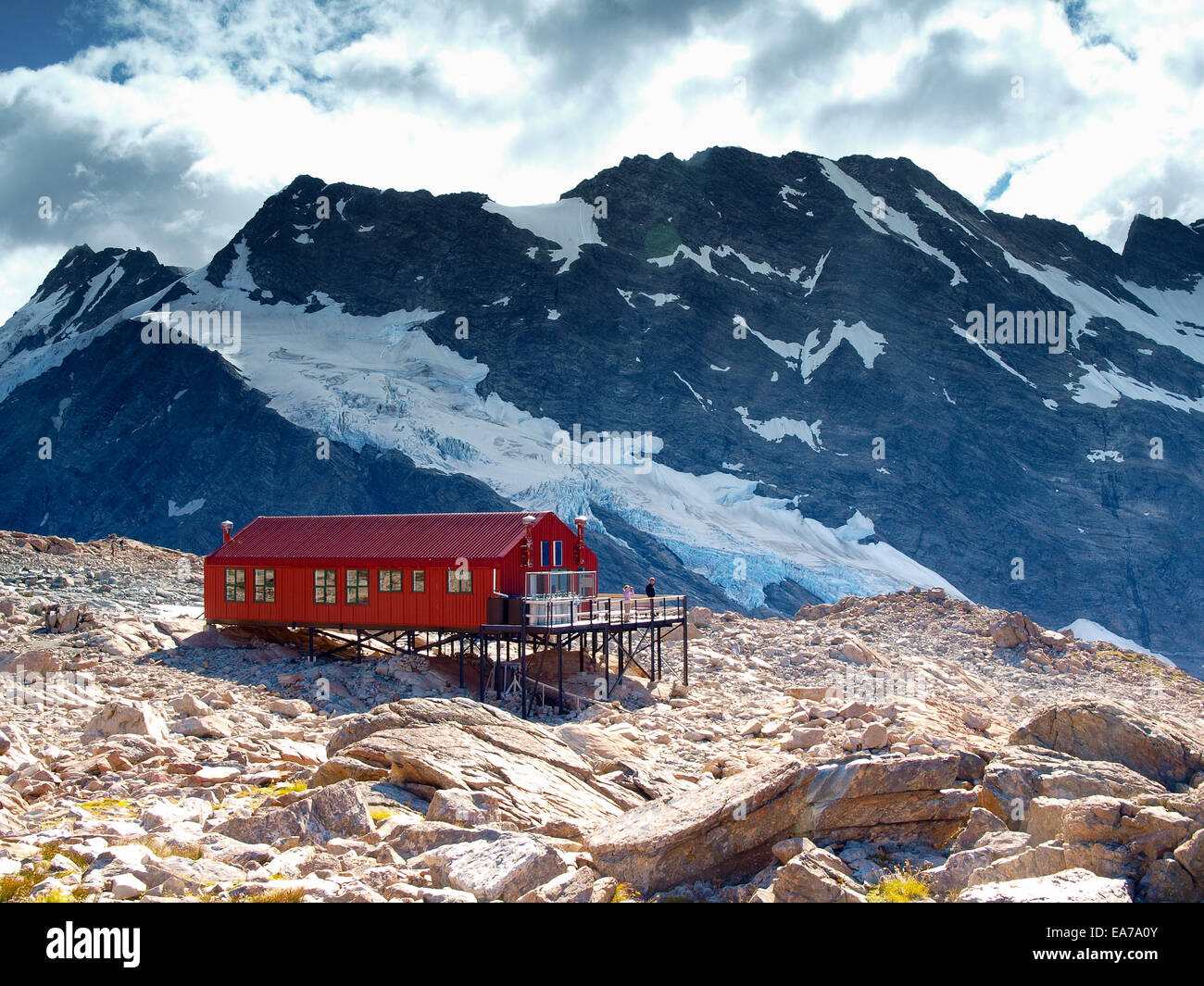 Müller Hütte, Mount Cook, Neuseeland Stockfotografie - Alamy