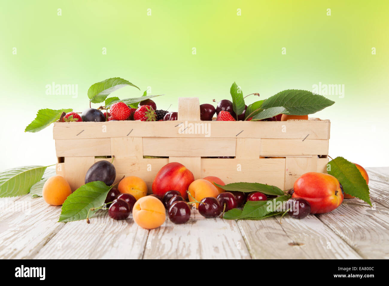 Obstkorb aus holz -Fotos und -Bildmaterial in hoher Auflösung – Alamy