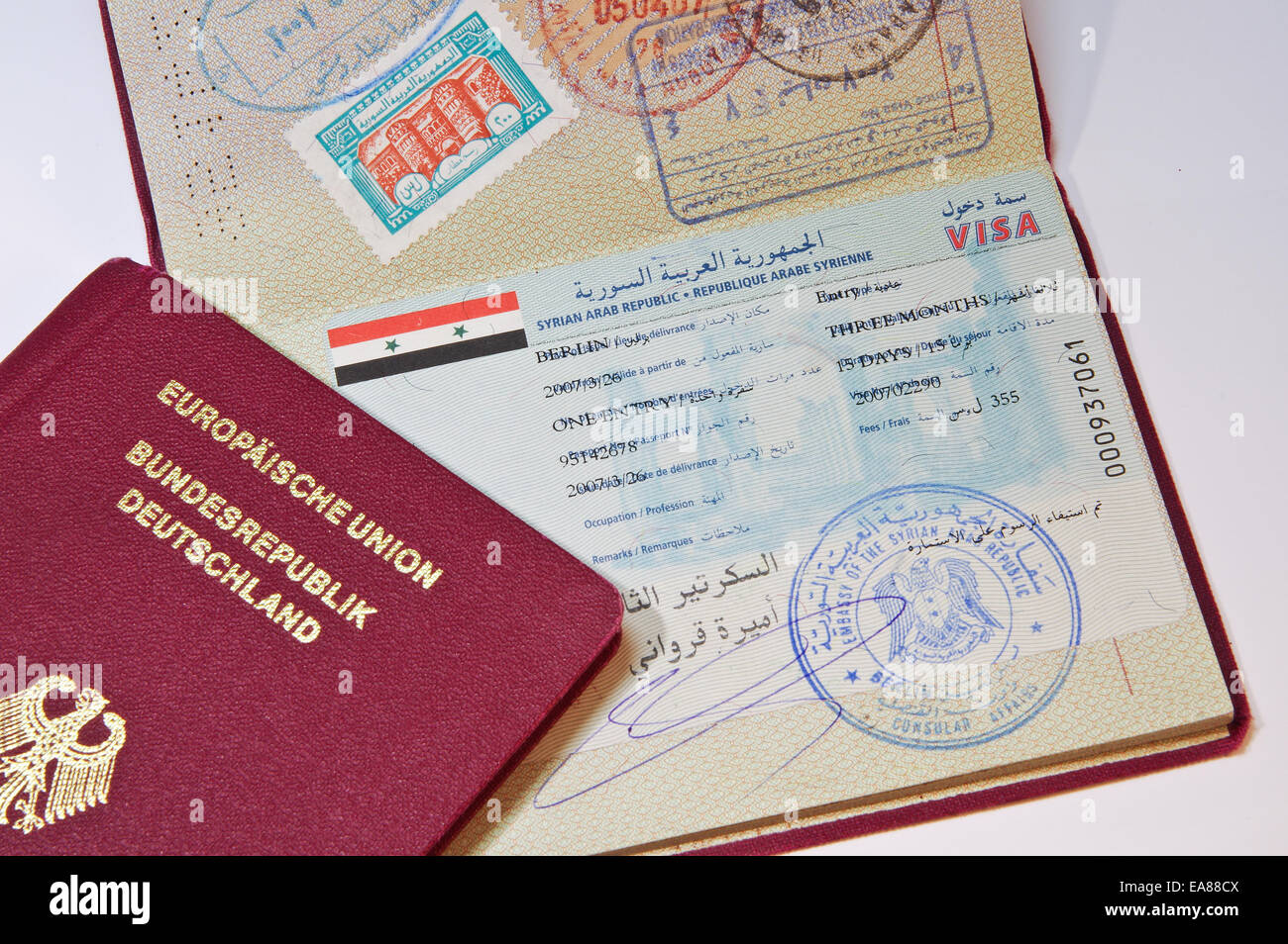 Deutsches visum -Fotos und -Bildmaterial in hoher Auflösung – Alamy