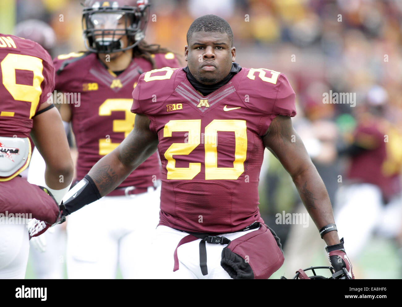Minneapolis, Minnesota, USA. 8. November 2014. Minnesota Gophers ...