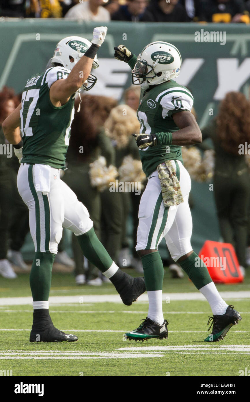 East Rutherford, New Jersey, USA. 9. November 2014. New York Jets Wide ...