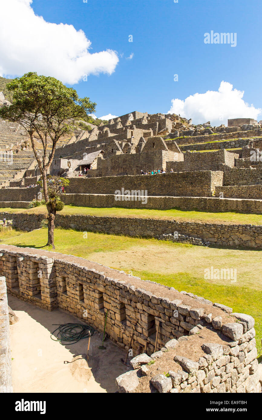 Geheimnisvolle Stadt - Machu Picchu, Peru, Südamerika. Die Inka-Ruinen ...