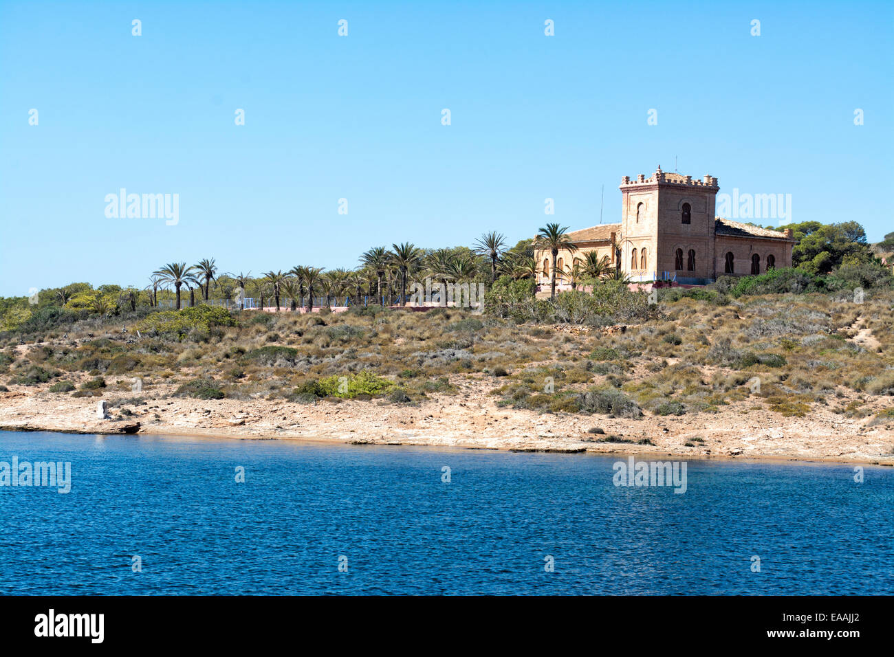 Die Isla Mayor O del Baron in das Mar Menor, Region Murcia, Südspanien ...