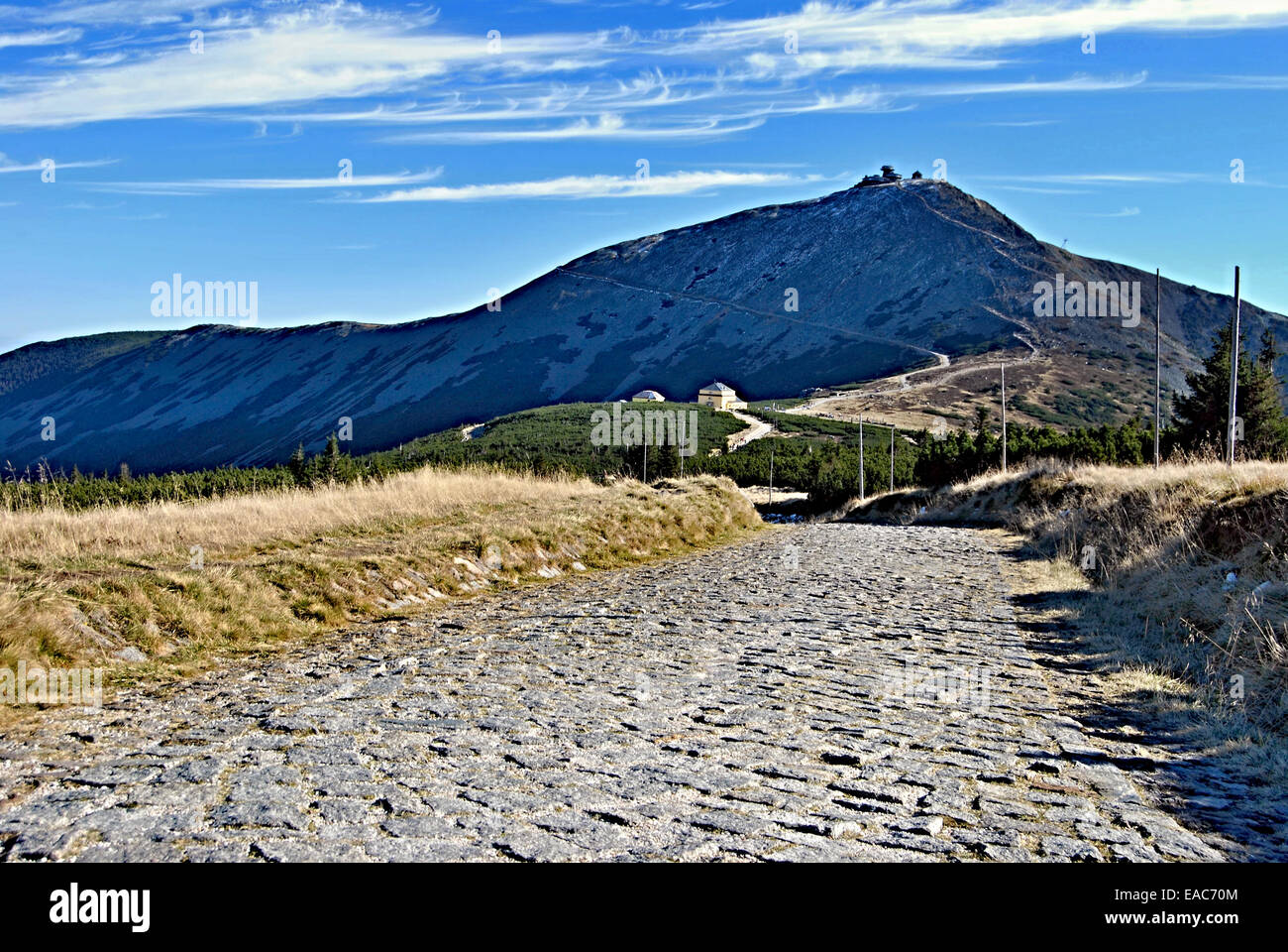 Obri Sedlo und Schneekoppe im Riesengebirge Stockfotografie - Alamy