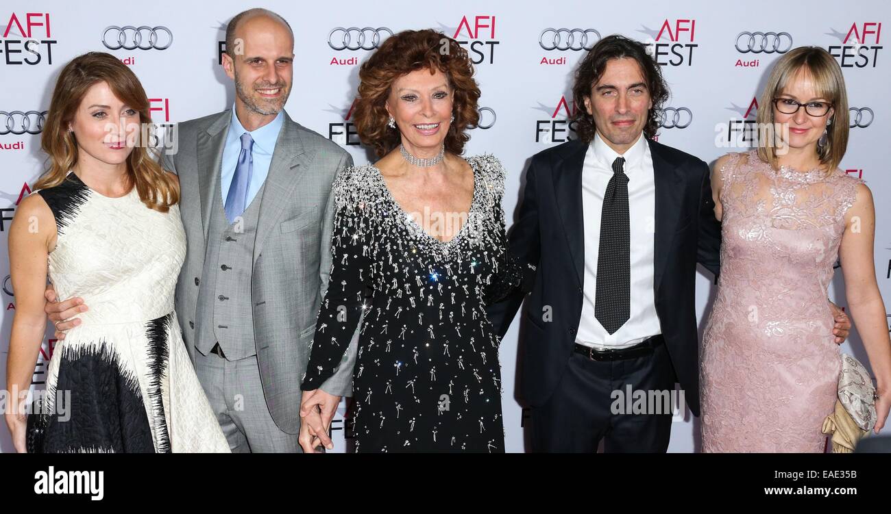 Los Angeles, CA, USA. 12. November 2014. Sasha Alexander, Edoardo Ponti ...