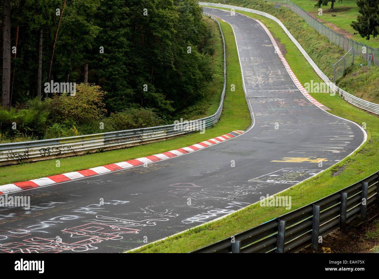 Rennstrecke - Nürburgring Nordschleife, Deutschland Stockfoto, Bild ...