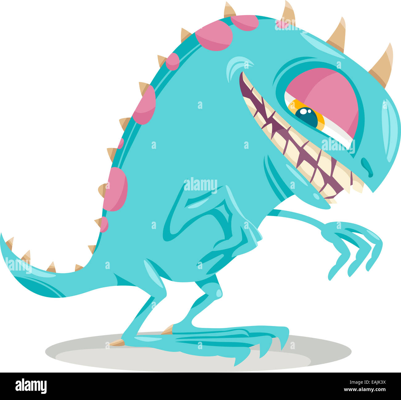 Cartoon-Illustration der lustige Monster oder Schreck oder Boogie ...