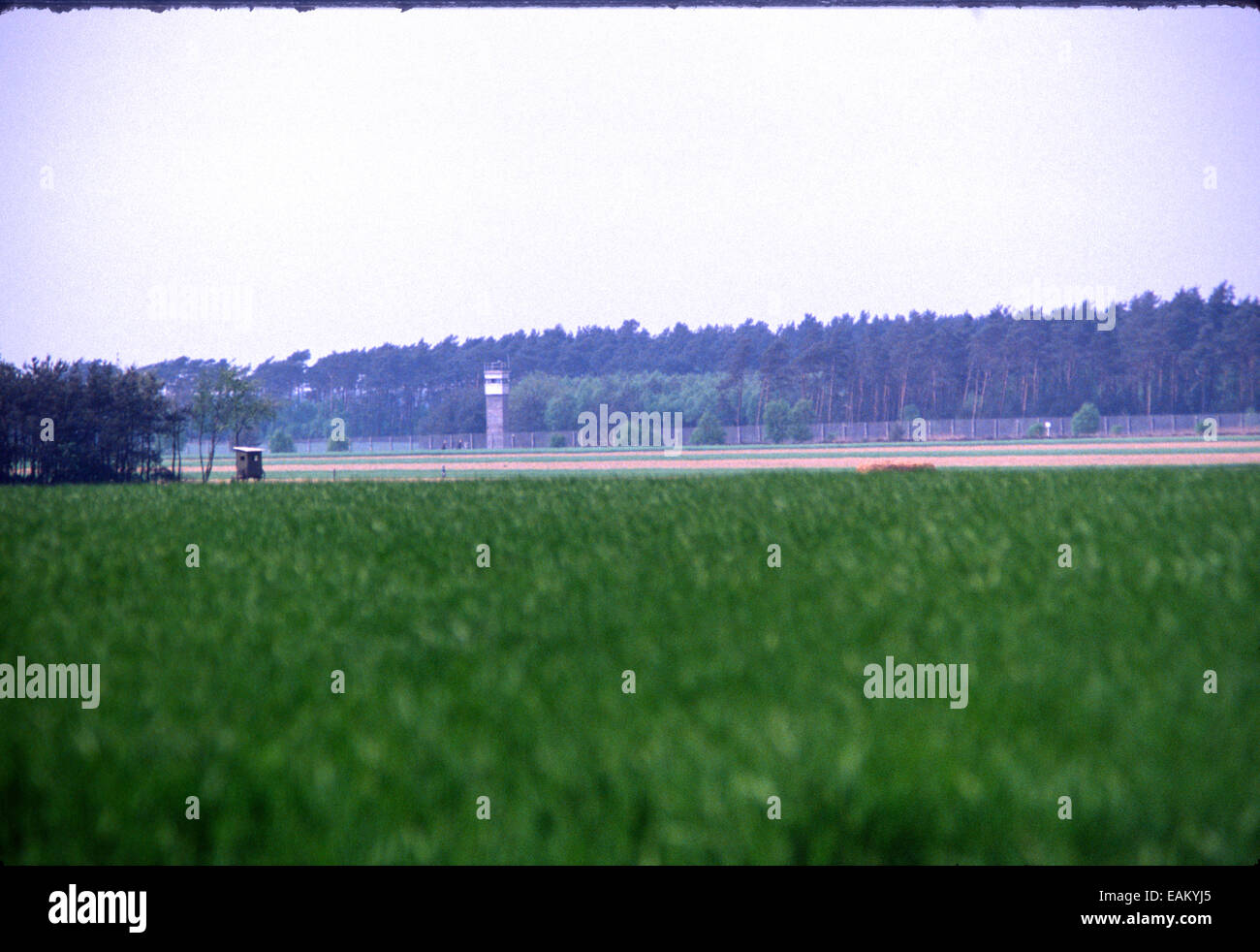 Der Eiserne Vorhang. Der ostdeutschen Grenze zu Westdeutschland in 1984 ...