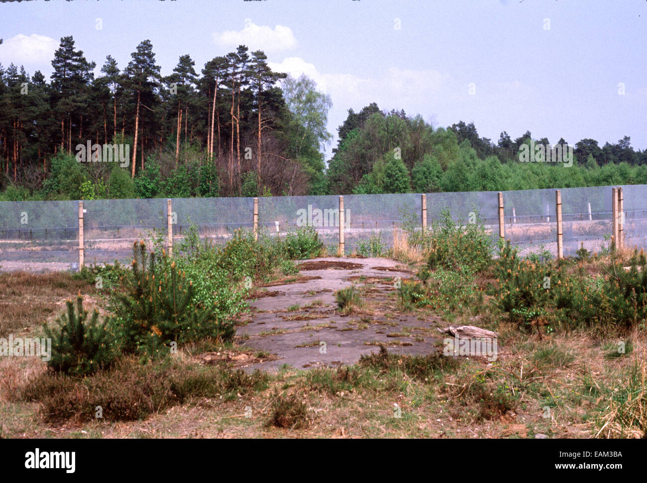 Der Eiserne Vorhang. Der ostdeutschen Grenze zu Westdeutschland in 1984 ...