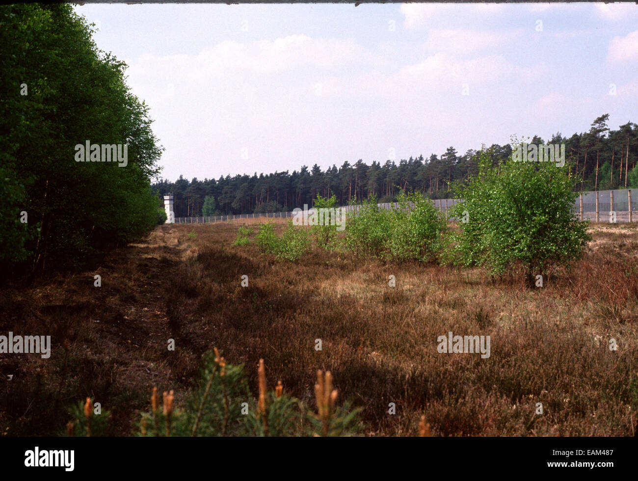 Der Eiserne Vorhang. Der ostdeutschen Grenze zu Westdeutschland in 1984 ...