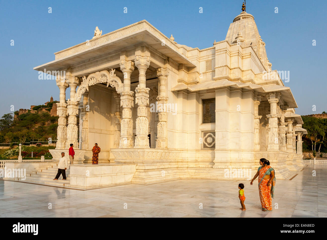 Birla Mandir, Hindu-Tempel, Jaipur, Rajasthan, Indien Stockfotografie ...