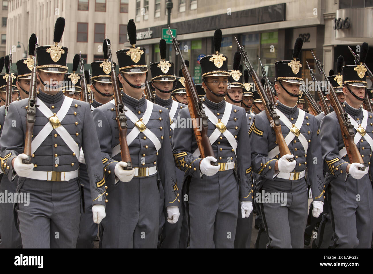 Veterans Day Parade, 5th Ave., New York City. West Point US Military ...