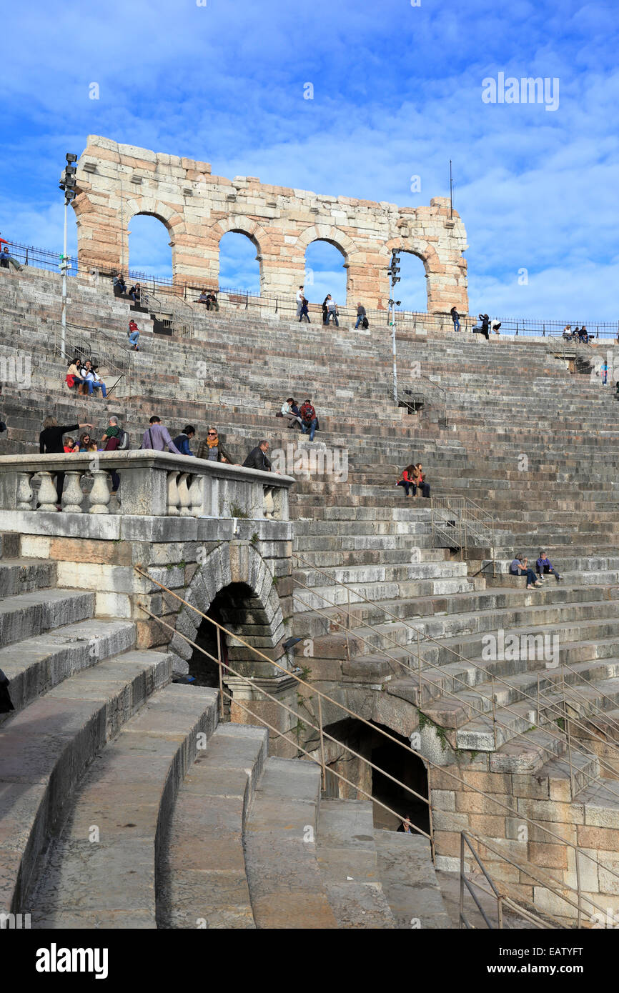 Arena-Amphitheater, Verona, Italien, Veneto Stockfotografie - Alamy