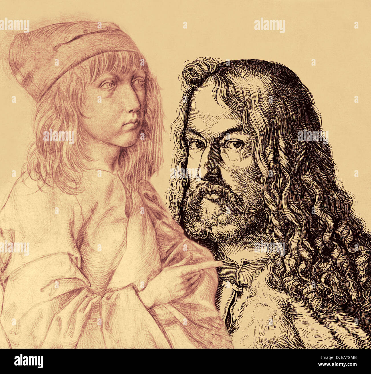 Albrecht Duerer der jüngere, 1471-1528, ein deutscher Maler, Grafiker ...