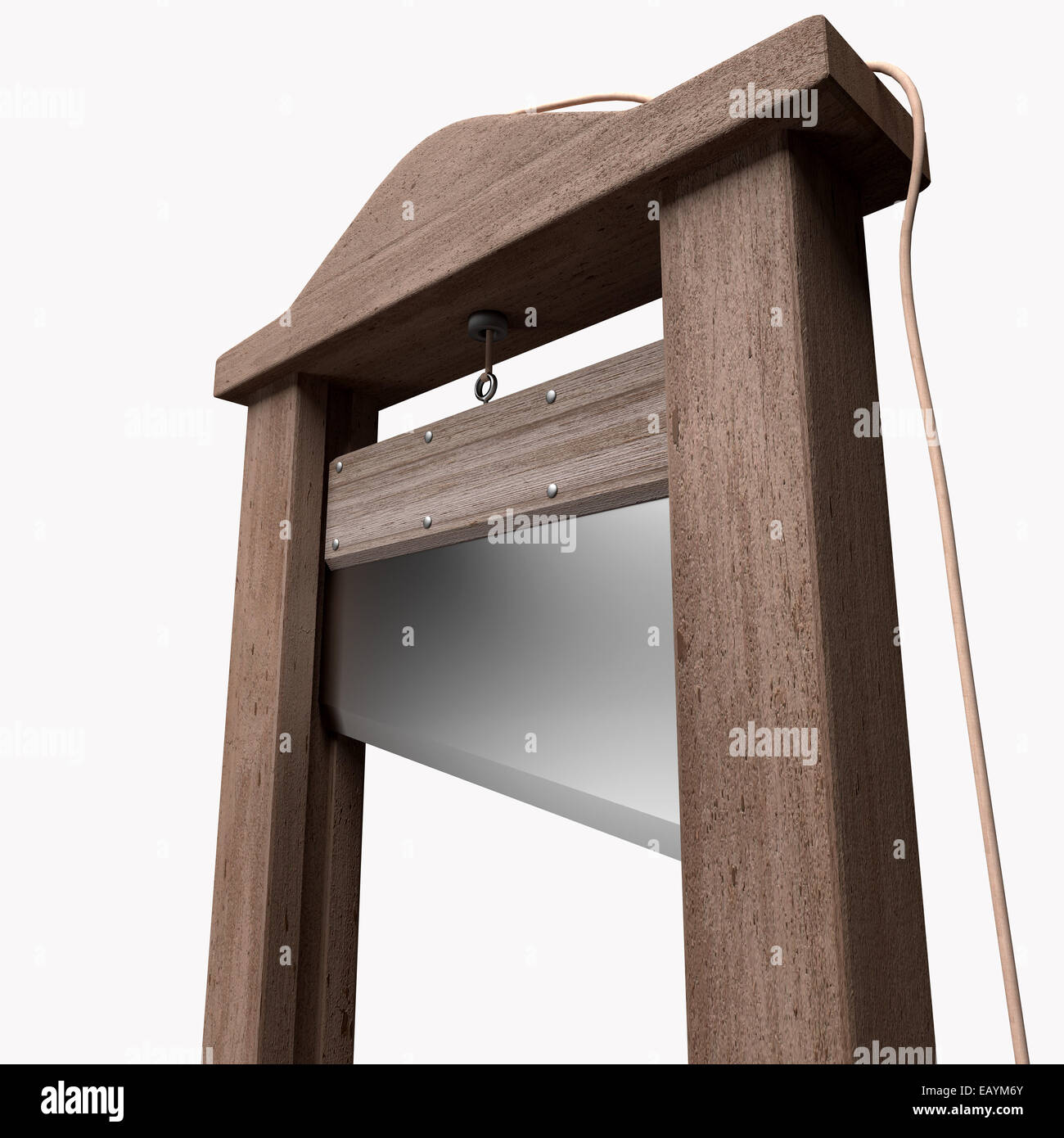 Execution by guillotine Ausgeschnittene Stockfotos und -bilder - Alamy
