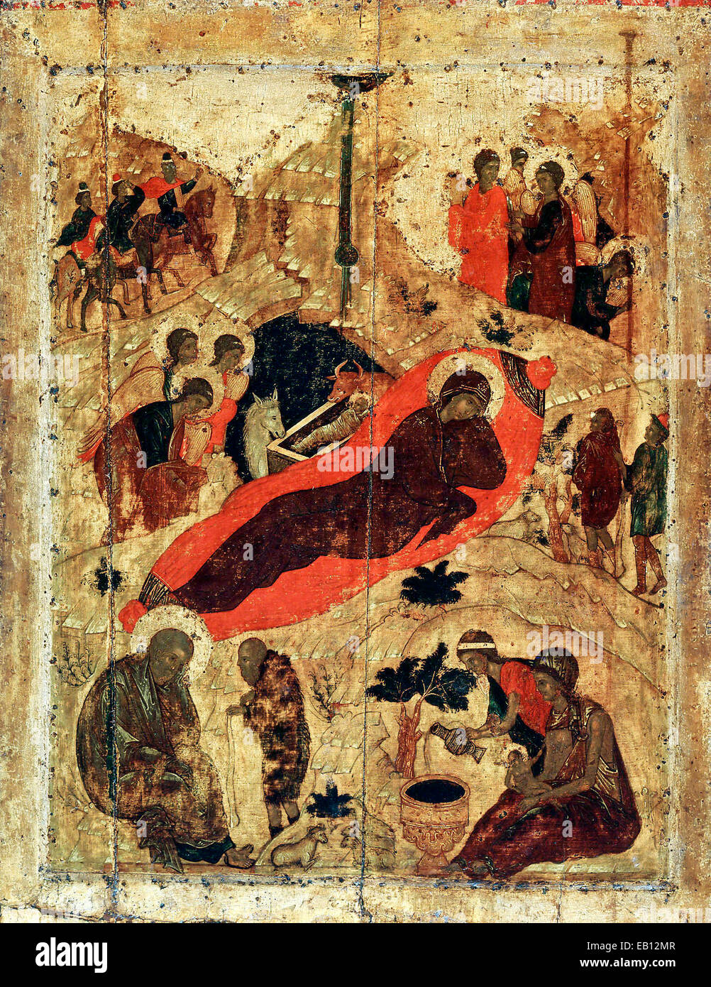 Annunciation Icon Andrei Rublev 1405 Stockfotos & Annunciation Icon ...