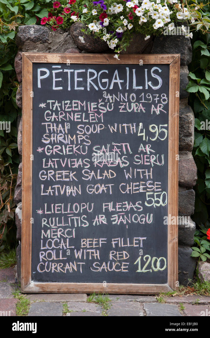 Lettische speisekarte -Fotos und -Bildmaterial in hoher Auflösung – Alamy