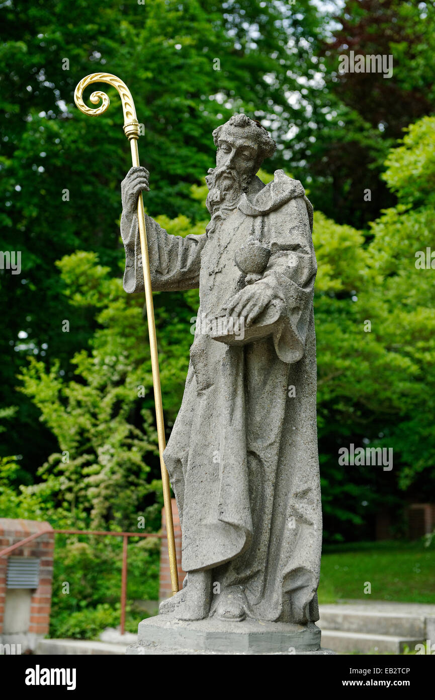 Statue von St. Ottilien Archabbey, St. Ottilien, Eresing, St. Benedikt ...
