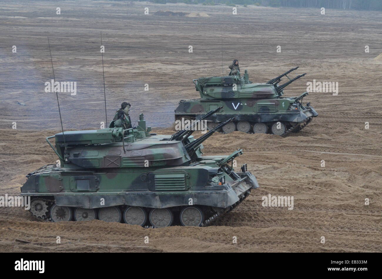 Die ZSU-23-4 "Abgeschlossen" ist ein leicht gepanzerte, selbstfahrende ...