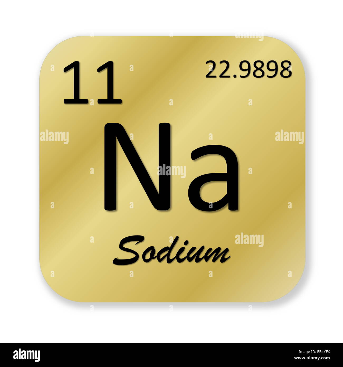 Symbol Chemical Element Sodium Stockfotos und -bilder Kaufen - Alamy