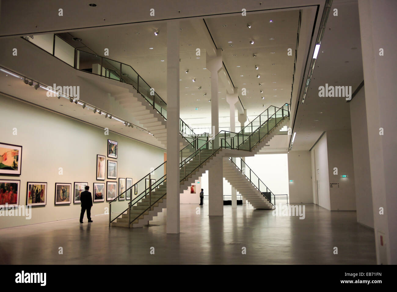 Innenraum der Berlinischen Galerie. Ein Museum für moderne Kunst ...