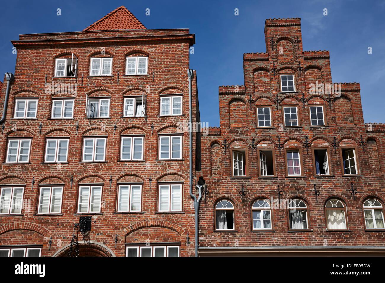 Giebel Gable Luebeck Schleswig Holstein Germany Stockfotos & Giebel ...