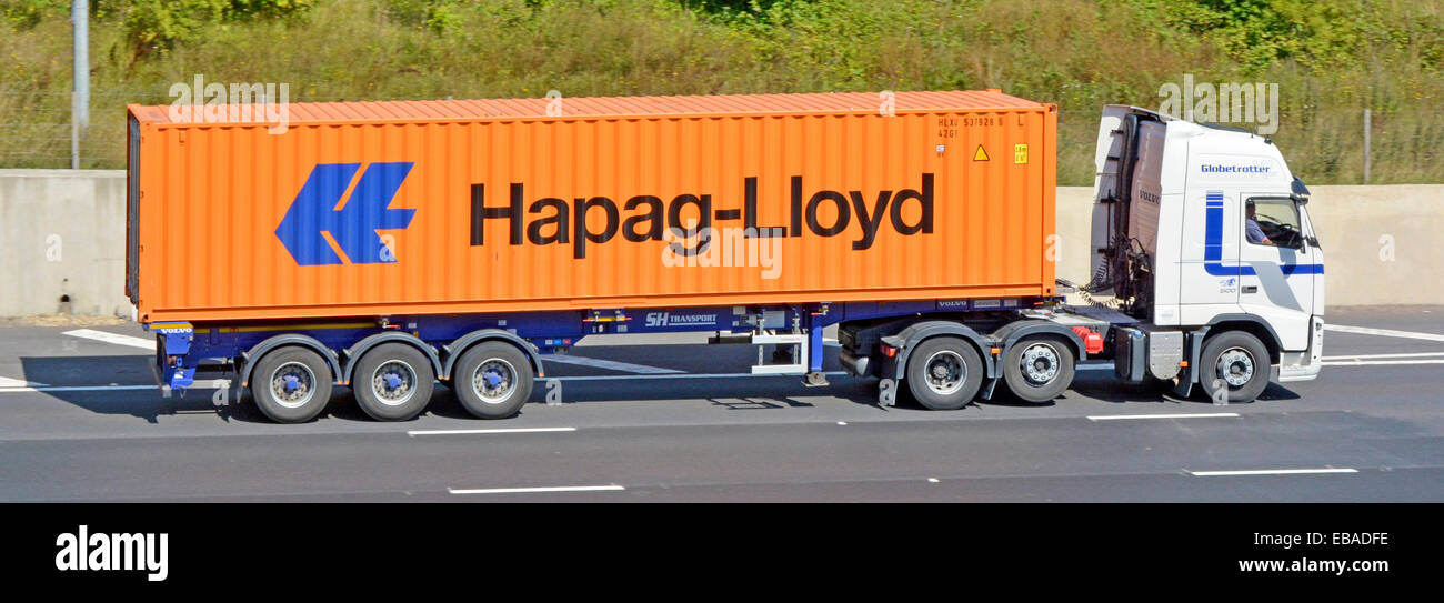 Lastwagen mit container beladen -Fotos und -Bildmaterial in hoher ...