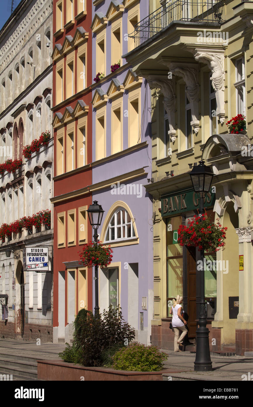Nowa Ruda (deutsche Neurode) Stadt in Niederschlesien. Polen. Häuser ...