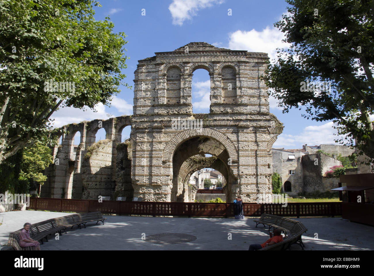Bordeaux-Palais Gallien Amphithéâtre Gallo-romain Stockfotografie - Alamy