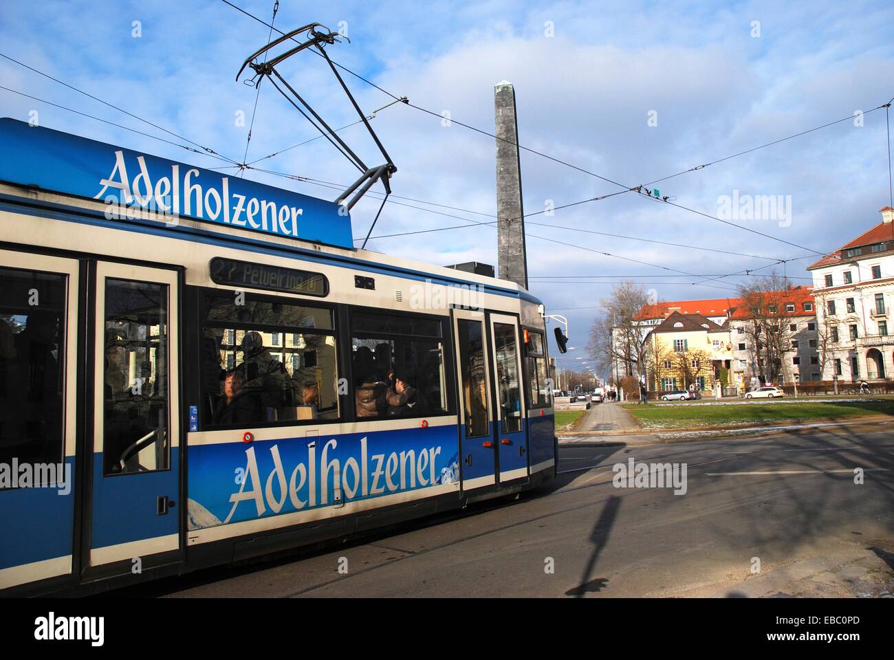 Straßenbahn in München Stockfotografie - Alamy
