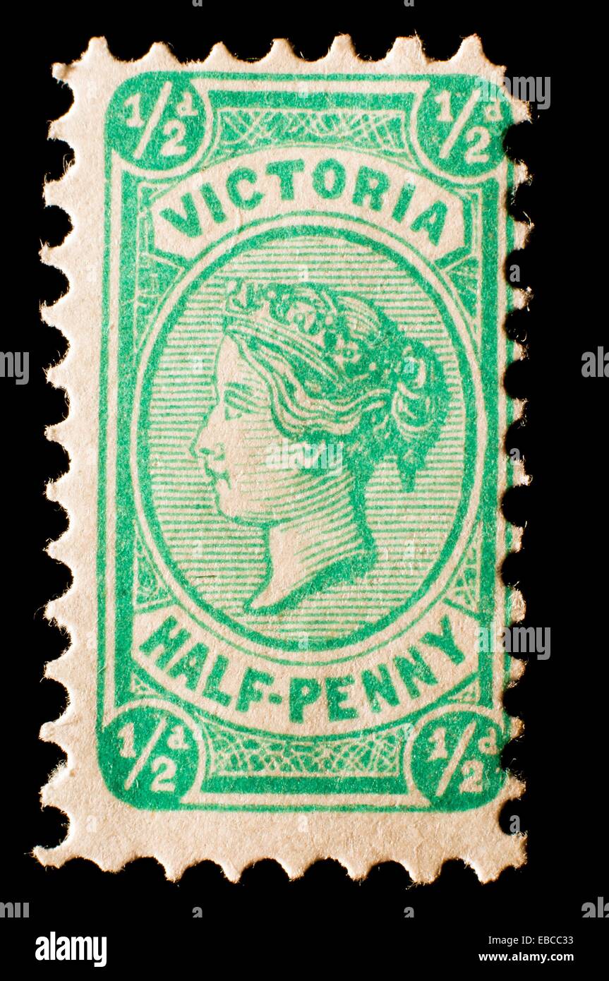 Half Penny Postage Stamp Stockfotos und -bilder Kaufen - Alamy